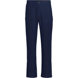 LANDS' END Leinenhose, Herren,  Blau, Leinen, by Lands' End