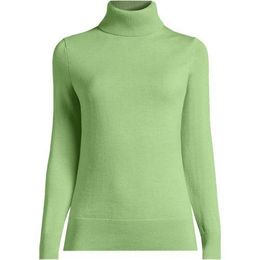LANDS' END Merino-Rollkragenpullover, Damen,  Gr&uuml;n, Wolle, by Lands' End