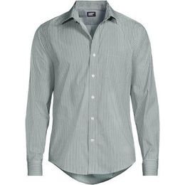 LANDS' END Ultimativ-Hemd, Tailored Fit, Herren,  Gr&uuml;n, Baumwolle/Elasthan/Polyester, by Lands' End