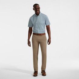 LANDS' END Slim Fit Chinohose TRAVEL, Herren,  Beige, by Lands' End