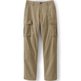 LANDS' END Classic Fit Cargohose, Herren,  Braun, Baumwoll-Mischung, by Lands' End