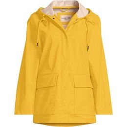 LANDS' END Squall Ausgestellte Regenjacke, Damen,  Gelb, Polyester, by Lands' End