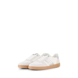 Tom Tailor Damen Sneaker mit Metallic-Details, wei&szlig;, Uni, Gr. 36