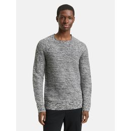 Tom Tailor Denim Pullover Herren Gr&ouml;&szlig;e L schwarz / wei&szlig;