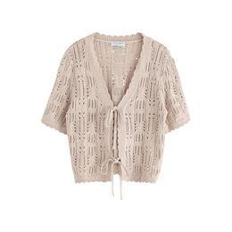 Lindex Knit Cardigan female Beige size S