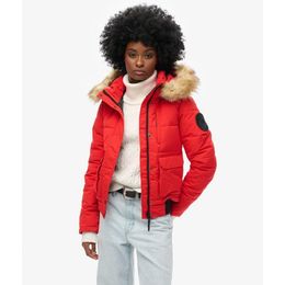Superdry Damen Everest Bomberjacke Rot - Gr&ouml;&szlig;e: 38 2082218500378XX4017