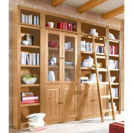 B&uuml;cherwand OTTO HOME "Bergen", beige (natur gebeizt, gewachst), B:255cm H:213cm T:27cm, Massivholz, Regale, aus massivem sch&ouml;nen Kiefernholz, Breite 255 cm