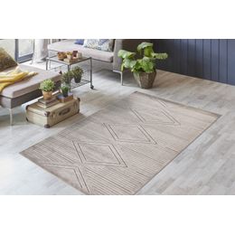 Teppich Kayoom "Madlen 125", grau, B:160cm H:9mm L:230cm, Polypropylen, Teppiche, Teppich, 252.000 Points / qm, Unifarben, neutrales Design