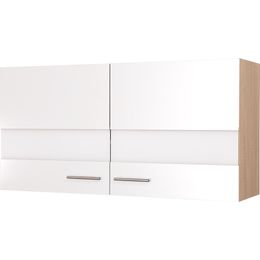 H&auml;ngeschrank respekta "Merle", wei&szlig;, B:110cm H:56,1cm T:34,6cm, Schr&auml;nke, H&auml;ngeschrank, Breite 110 cm, mit Soft-Close Funktion, Stangengriffe aus Metall