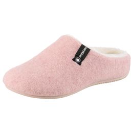 VERBENAS Damen Pantoffel "York Picos Pet", Gr. 37ros&eacute;, Textil, meliert, Schuhe, Homeslipper, Clog, Hausschuh mit w&auml;rmender Innenausstattung