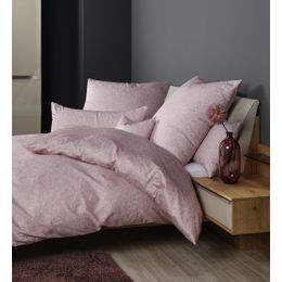 Bettw&auml;sche Janine "Milano 4510645106 06", rosa (rosa beere), B/L: 135cm x 200cm, 1 Stk., 1 Stk., Mako-Satin, B/L: 80cm x 80cm, Mako-Satin, Obermaterial: 100% Baumwolle, Bettw&auml;sche, Bettw&auml;sche, mit Rei&szlig;verschluss