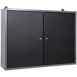H&auml;ngeschrank ONDIS24 "Ben", grau (anthrazit), B:80cm H:60cm T:20cm, Schr&auml;nke, H&auml;ngeschrank, 2-t&uuml;rig, abschlie&szlig;bar