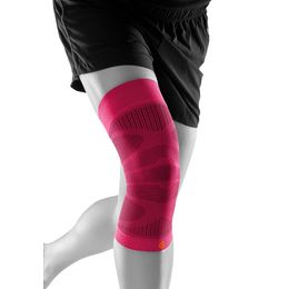 Kniebandage Bauerfeind "Sports Compression Knee Support", Damen, Gr. L, pink, Obermaterial: 57% Baumwolle, 41% Polyester, 2% Elasthan, Bandagen Kniebandage, mit Kompression