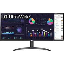 LG LED-Monitor "34WQ500", Energieeffizienz: F (A-G), schwarz, B:81,78cm H:36,57cm T:4,57cm, Monitore, 34 Zoll 21:9 UltraWide&trade; Full HD IPS mit AMD FreeSync&trade;