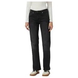 Straight-Jeans s.Oliver, Damen, Gr. 38, L&auml;nge 32, schwarz, Denim/Jeans, Obermaterial: 82% Baumwolle, 11% Polyester, 6% Elastomultiester, 1% Elasthan, regular fit normal, Jeans Straight-Jeans, Mid Rise, Regular Fit
