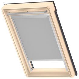 Verdunklungsrollo Velux "DBL U08 4204", grau, U08, Aluminium, Polyester, Rollos, Verdunklungsrollo, alufarbene F&uuml;hrungsschienen & Griffleiste
