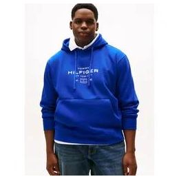 Tommy Hilfiger Big & Tall Kapuzensweatshirt "GRAPHIC HOODIE", Herren, Gr. 4XL, blau (wedge blau), Sweatware, Obermaterial: 63% Baumwolle, 37% Polyester, TOMMY HILFIGER BIG & TALL, unifarben, regular fit normal, Rundhals, eingesetzt Rippb&uuml;ndchen, Sweatshirts, Gro&szlig;e Gr&ouml;&szlig;en