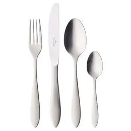 Villeroy & Boch Besteck-Set VILLEROY & BOCH "Tafelbesteck geb&uuml;rstet Arthur 24er Set grau", grau, Essbesteck-Sets
