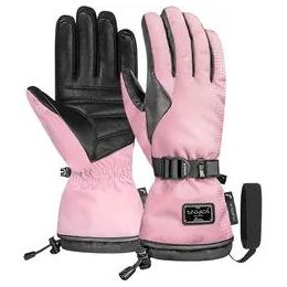 Skihandschuhe Reusch "Hope R-TEX XT", Damen, Gr. 8, pink, schwarz, 80% Polyester, 20% Rindsleder, mehrfarbig, Handschuhe, mit wasserdichter, atmungsaktiver Funktion
