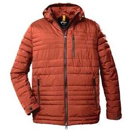 Steppjacke STOY "STW 16 MN QLTD JCKT", Herren, Gr. 4XL, rostrot, Obermaterial: 100% Polyester;Futter: 100% Polyester;F&uuml;llung: 100% Polyester, Jacken Steppjacke, Atmungsaktive, wasserabweisende Steppjacke mit abzippbarer Kapuze