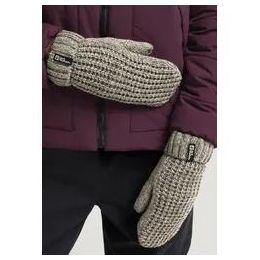 F&auml;ustlinge Jack Wolfskin "MEDLEY KNIT MITTEN W", Damen, Gr. M (38/40), linen, Obermaterial: 100% Polyester. Futter: 100% Polyester, Handschuhe F&auml;ustlinge