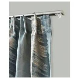 Gardinenschiene Garesa "200", grau (aluminiumfarben), L:390cm, Gardinenstangen, Gardinenschiene, schlichte Aluminium-Innenlaufgarnitur, verl&auml;ngerbar, Deckenmontage