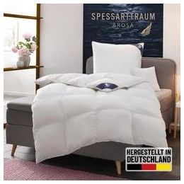 Daunenbettdecke Spessarttraum "Arosa Bettdecke min 135x200 cm & weitere Gr&ouml;&szlig;en", wei&szlig;, B:155cm L:200cm, Bezug: 100% Baumwolle. F&uuml;llung: 90% Daunen, 10% Federn, Bettdecken, Bettdecke Winter, Sommer, Made in Germany