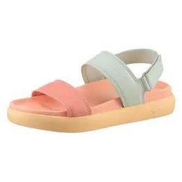 Riemchensandale Tamaris, Damen, Gr. 37, gr&uuml;n (mint kombiniert), Lederimitat, Schuhe Riemchensandale, Plateau, Sommerschuh, Klettschuh, Sandalette in veganer Verarbeitung