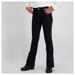 Weite Jeans Cars Jeans "Jeans Veronique", M&auml;dchen, Gr. 9 (128), N-Gr, schwarz, Denim/Jeans, Obermaterial: 98% Baumwolle, 2% Elasthan, Abriebeffekte, ausgestellt normal, Jeans, im 5-Pocket Stil