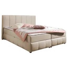 Boxbett OTTO HOME "Hartley inkl. Bettkasten und Topper, auch in &Uuml;berl&auml;nge erh&auml;ltlich", beige, B:212cm L:230cm, Komplettbetten, wahlweise mit Bonnell- oder TTFK-Matratze in H2, H3 o. H4 erh&auml;ltlich, Topseller