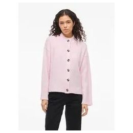 Strickjacke Vila, Damen, Gr. XS, cherry blossom detail:melange, Strick, Obermaterial: 70% Polyester, 20% Polyacryl, 10% Nylon, meliert, normal, hoch geschlossener Ausschnitt, Strickjacken Strickjacke