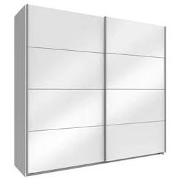 Schwebet&uuml;renschrank wimex "Easy", wei&szlig; (wei&szlig;, wei&szlig;glas), B:225cm H:210cm T:65cm, Schr&auml;nke, Schwebet&uuml;renschrank, mit Vollglas