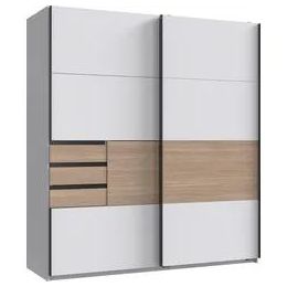 Schwebet&uuml;renschrank wimex "Bremen in der Breite 180cm, wahlweise mit Spiegel", bunt (wei&szlig;, absetzung multiplex), B:180cm H:198cm T:65cm, Holzwerkstoff, Schr&auml;nke, Schwebet&uuml;renschrank, mit moderner Multiplex Optik, inkl. Schubladen