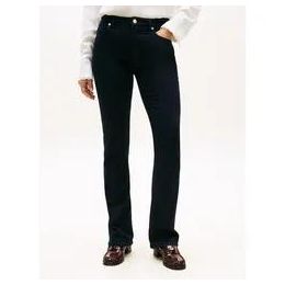 Bootcut-Jeans Tommy Hilfiger "DNM BOOTCUT RW", Damen, Gr. 28, L&auml;nge 30, nina, Denim/Jeans, Obermaterial: 61% Baumwolle, 35% Lyocell, 3% Polyester, 1% Elasthan, Abriebeffekte, bootcut fit kn&ouml;chellang, Jeans