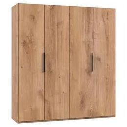 Kleiderschrank wimex "Level by fresh to go", braun (plankeneichefarben), B:200cm H:216cm T:58cm, Schr&auml;nke, Kleiderschrank, ohne Schubladen