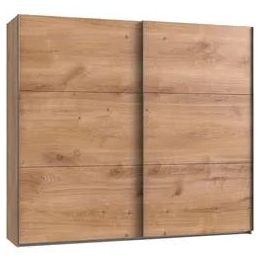 Schwebet&uuml;renschrank wimex "Level by fresh to go", braun (plankeneichefarben), B:200cm H:216cm T:65cm, Schr&auml;nke, Schwebet&uuml;renschrank