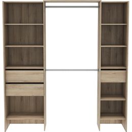 Garderobenschrank Demeyere Group "MIAMI Schranckinneneinrichtung vergr&ouml;sserbar", kronberg eich, B:191,8cm H:204,5cm T:50cm, Schr&auml;nke, Garderobenschrank, bis zu einer Breite von 190 cm erweiterbar