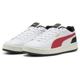 Sneaker Puma "Court Classico Sneakers Erwachsene", Damen, Gr. 48, rot (wei&szlig; for all time rot schwarz), Obermaterial: Synthetik, Textil; Futter: Textil; Innensohle: Textil; Laufsohle: Gummi, Schuhe Sneaker