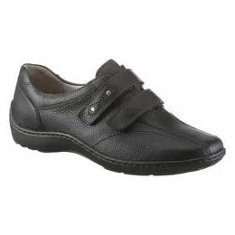 Waldl&auml;ufer Klettschuh WALDL&Auml;UFER "HENNI", Damen, Gr. 7,5 (41), schwarz, Leder, Schuhe Klettschuh, Bequemschuh, Slipper mit abgepolstertem Schaftrand und Komfortweite H