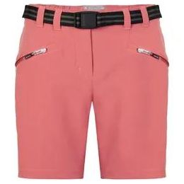 Bermudas Killtec "KOS 19 WMN BRMDS", Damen, Gr. 44, Normalgr&ouml;&szlig;en, rot (hellrot), Obermaterial: 100% Polyester, Hosen Bermudas, wasserabweisend, schnelltrocknend, Stretch-Material, inkl. G&uuml;rtel