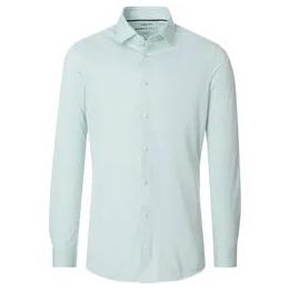 Businesshemd Venti "Venti Businesshemd uni", Herren, Gr. 46, Normalgr&ouml;&szlig;en, mint, 55% Baumwolle, 45% Polyester, unifarben, sehr figurbetont, Hemden