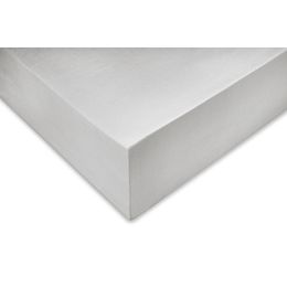 Spannbettlaken ZO HOME "Satinado", grau (ash, grau), B:90cm L:200cm, Mako-Satin, Obermaterial: 100% Baumwolle, Bettlaken, Spannbettlaken, Laken aus 100% Baumwolle, hochwertiges Mako-Satin, Betttuch ab 90x200