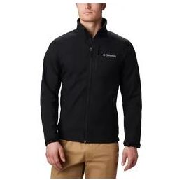 Softshelljacke Columbia "Ascender Softshell Jacket", Herren, Gr. M, schwarz, Softshell, Obermaterial: 100% Polyester. Futter: 100% Polyester, normal, hoch geschlossener Ausschnitt, mit Klettverschluss, Jacken Softshelljacke