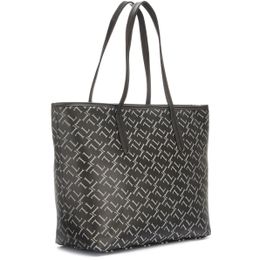 Shopper Lascana "Schultertasche", Damen, Gr. B/H/T: 33cm x 31cm x 15,5cm, schwarz, Lederimitat, mehrfarbig, Taschen Shopper, Handtasche, Tragetasche, Damentasche, Korbtasche, Einkaufstasche VEGAN