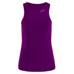 Tanktop WINSHAPE "AET134LS", Damen, Gr. S, lila (schwarz plum), 85% Polyester, 15% Elasthan, Rundhals, Tops Tanktop, Functional Soft and Light