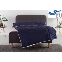 Microfaserbettdecke OTTO HOME "Microlux, Bettdecke 135x200 cm, und &Uuml;bergr&ouml;&szlig;en bis 240x220cm", blau, B:155cm L:220cm, Bezug: 100% Polyester. Obermaterial: 100% Polyester. F&uuml;llung: 100% Polyester, Bettdecken, Microfaserbettdecke, Bettdecken in 4 Farben, Sommer, Winter, 4 Jahreszeiten, Decke