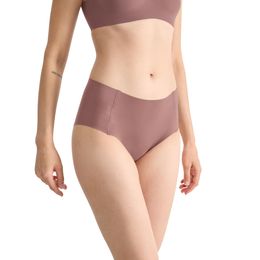 High-Waist-Slip Sloggi "ZERO Feel 2.0 High waist", Damen, Gr. L, braun (cacao), Single Jersey, Obermaterial: 76% Polyamid, 24% Elasthan, k&ouml;rpernah, Unterhosen, nahtlos und unsichtbar