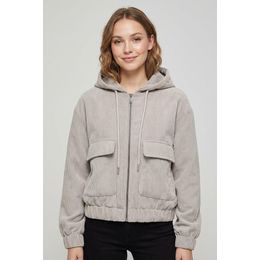 Cordjacke Only "ONLSUVA CORDUROY PAD SHORT JACKET CC OTW", Damen, Gr. M, pumice stone, Cord, Obermaterial: 92% Polyester, 8% Nylon, unifarben, regular fit, Jacken, Materialmix