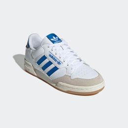 Sneaker adidas originals "CONTINENTAL 80 STRIPES", Damen, Gr. 41, cloud wei&szlig;, blaubird, chalk wei&szlig;, Baumwolle, Schuhe Sneaker