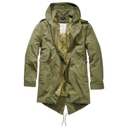 Winterjacke Brandit "Brandit Herren M51 US Parka", Herren, Gr. 4XL, olive, 73% Baumwolle, 27% Polyamid, mehrfarbig, normal, ohne Ausschnitt, Jacken Winterjacke
